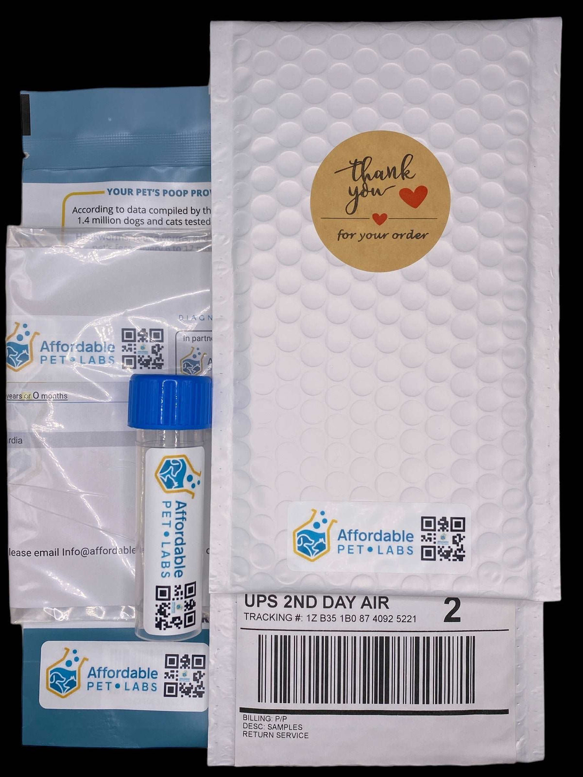 Fecal & Giardia Test Kit for Cats | Affordable Pet Labs