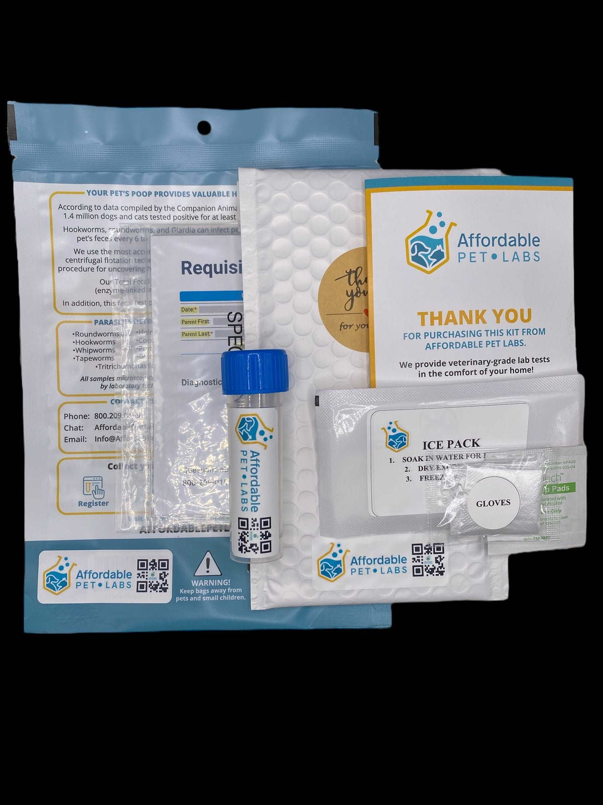 Fecal & Giardia Test Kit for Dogs | Affordable Pet Labs